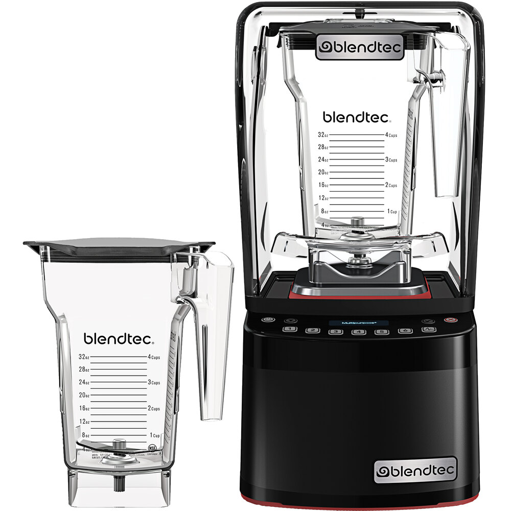 Blendtec S885C2901-B1GB1A Stealth 885 3.8 hp Blender with Sound Enclosure and (2) 75 oz ...