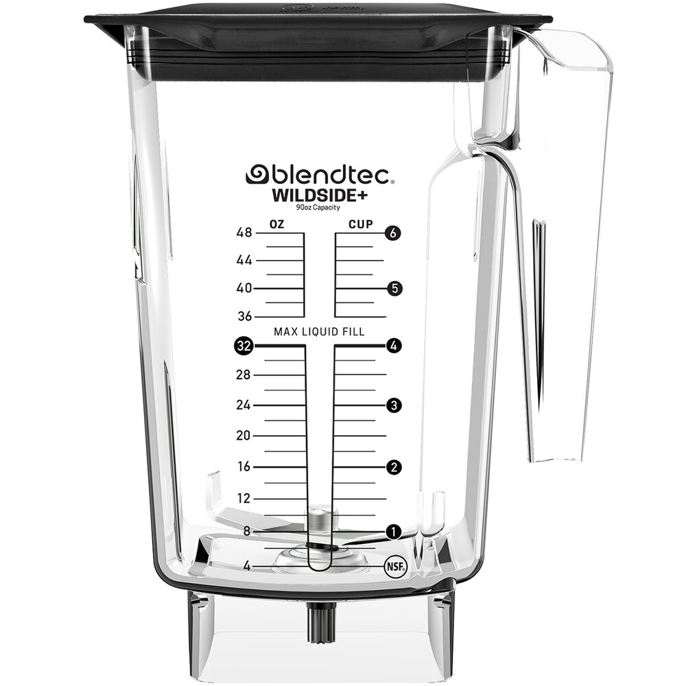 Blendtec WildSide+ 40-710-10 90 oz. Clear Jar with Hard Lid - 2/Pack