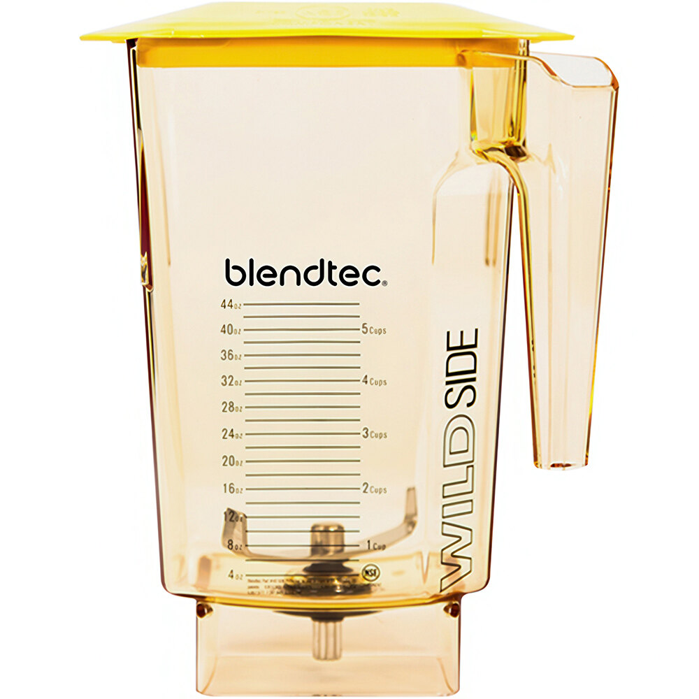 Blendtec WildSide+ 40-710-13 90 oz. Yellow Jar with Yellow Hard Lid - 2 ...