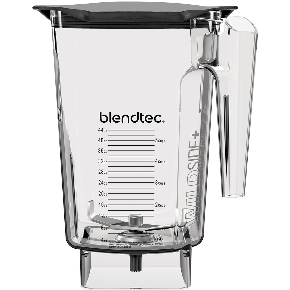 Blendtec WildSide+ 40-710-09 90 oz. Clear Jar with Soft Lid - 2/Pack