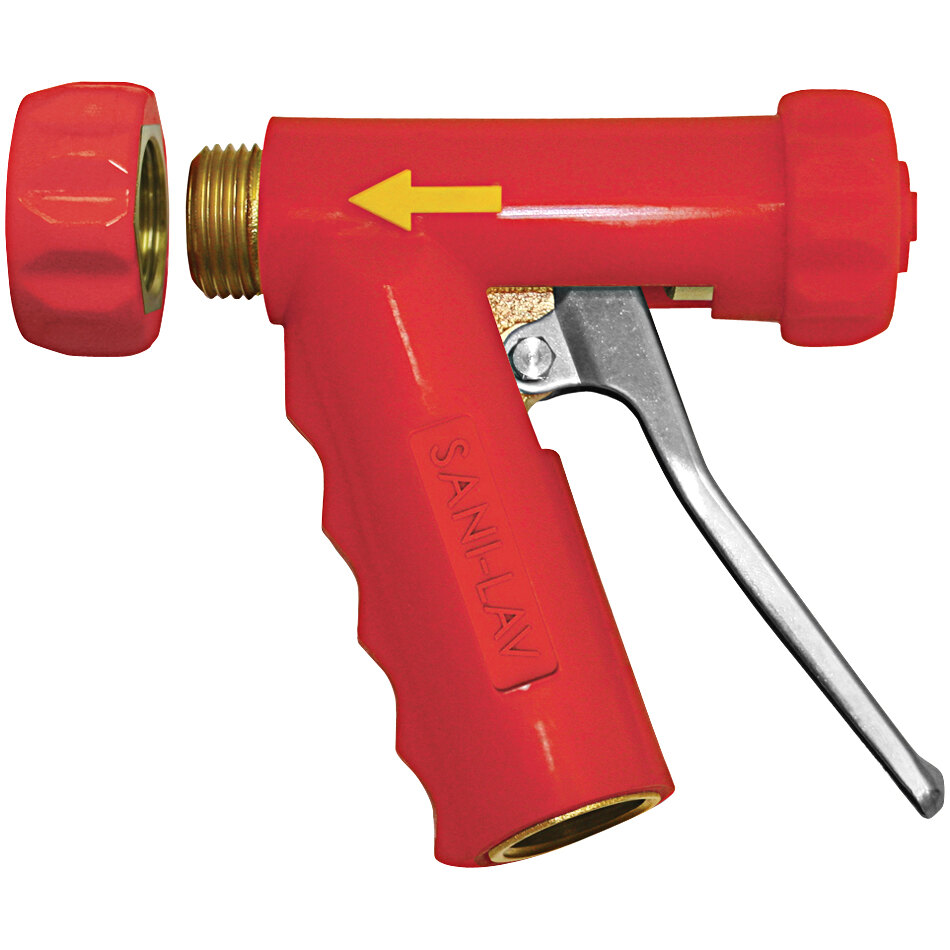 Sani-Lav N1TR Red Brass Insulated Spray Nozzle with Stainless Steel ...