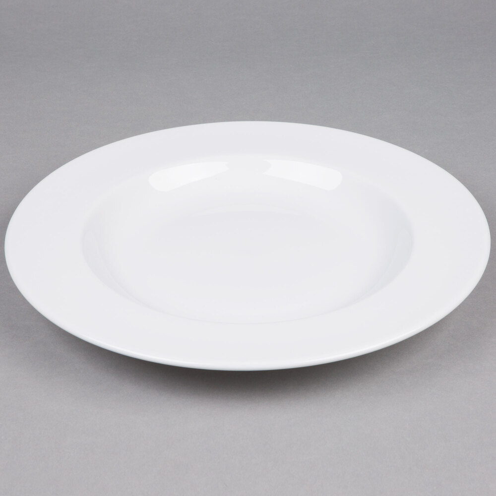 Tuxton ALD-120 Alaska 18 oz. Bright White Rim China Soup / Pasta Bowl ...