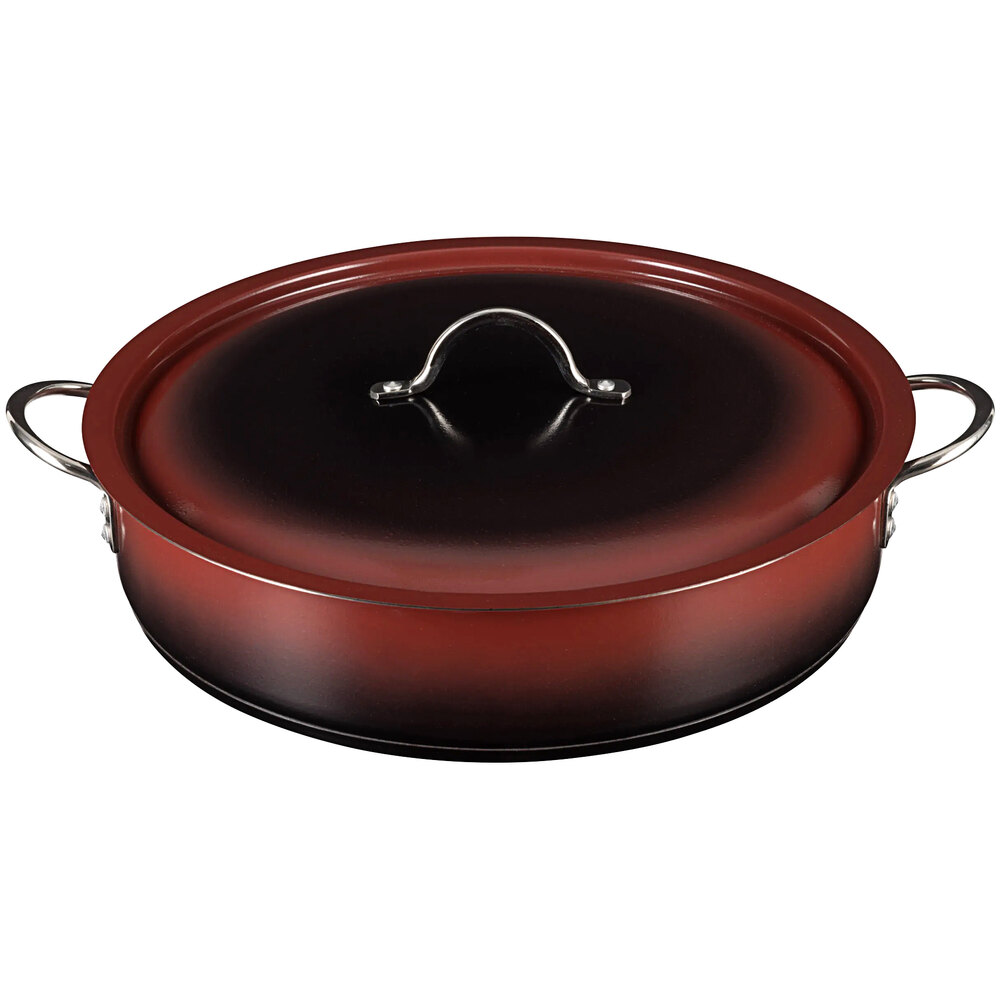 Bon Chef Country French X 9 Qt. Ombre Merlot Brazier Pot with Cover ...