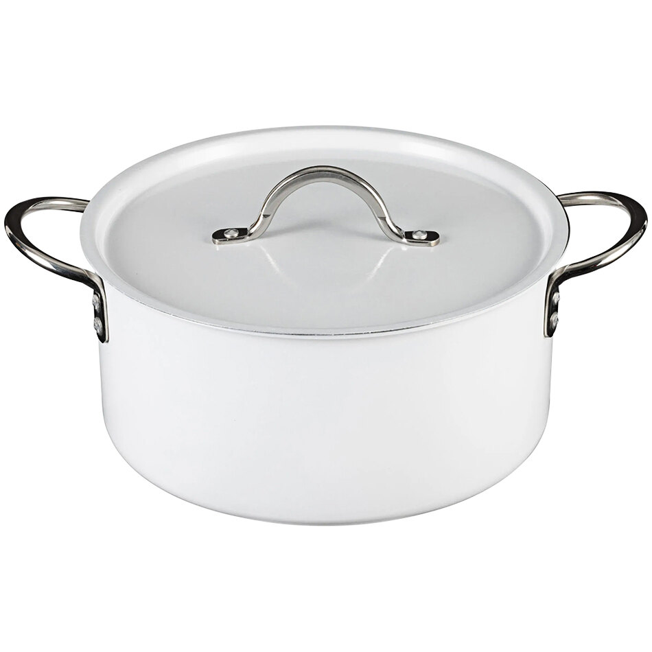 Bon Chef Country French X 5.7 Qt. Ombre White Sauce Pot with Cover ...