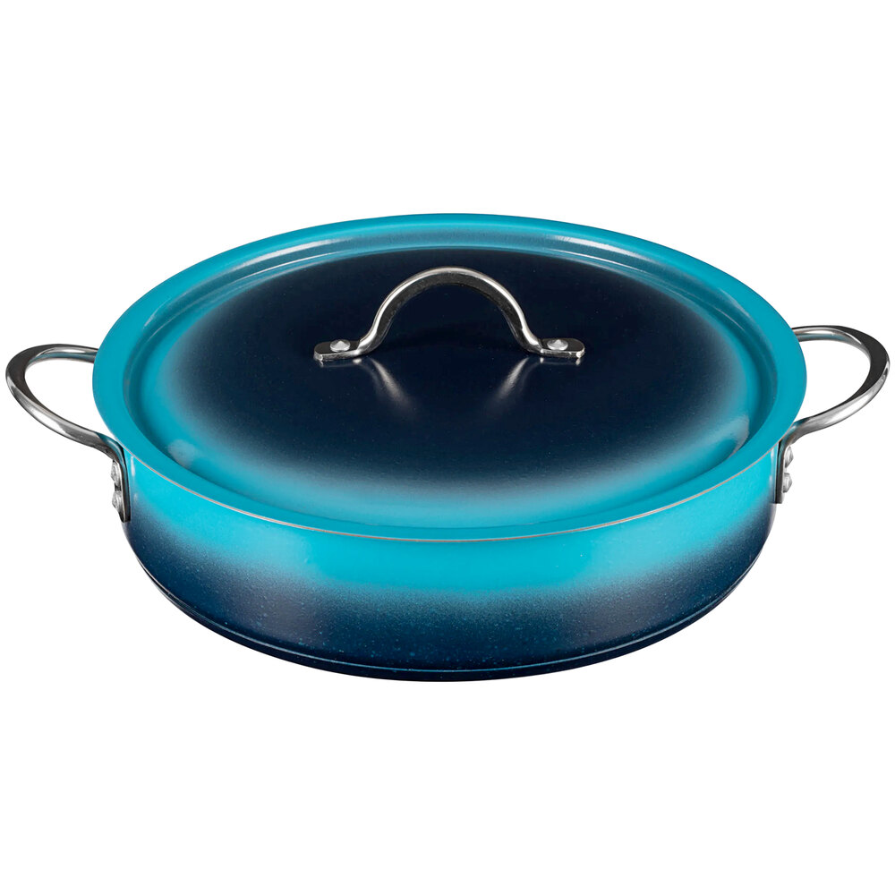 Bon Chef Country French X 6 Qt. Ombre Caribbean Blue Brazier Pot with ...
