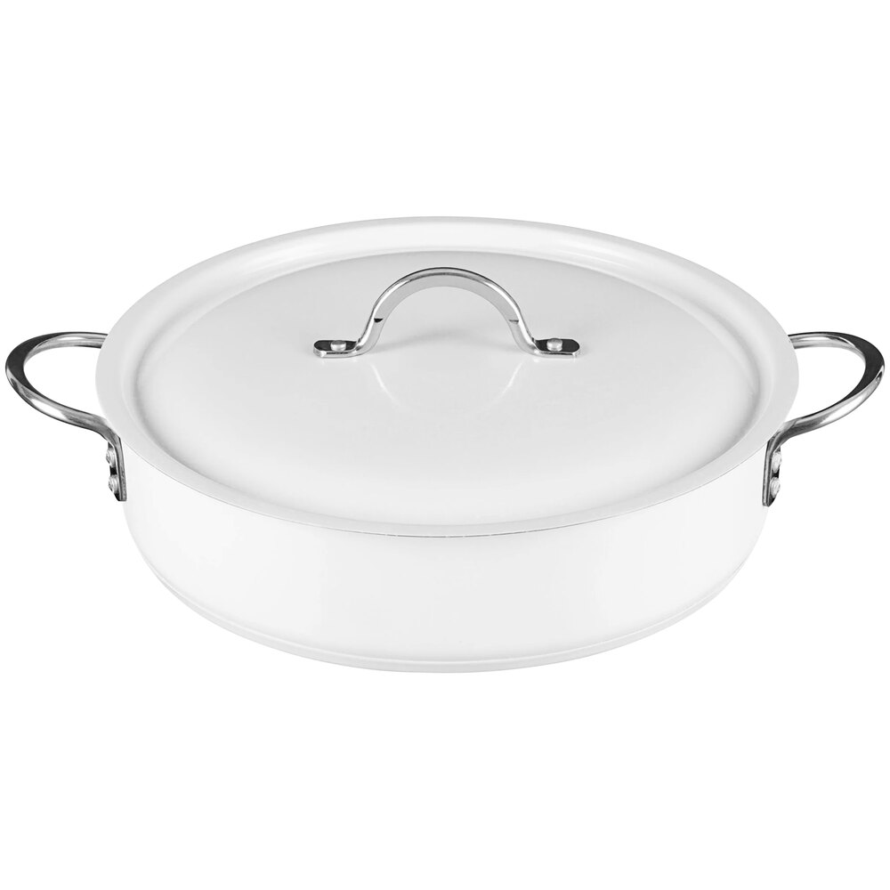Bon Chef Country French X 6 Qt. Ombre White Brazier Pot with Cover ...