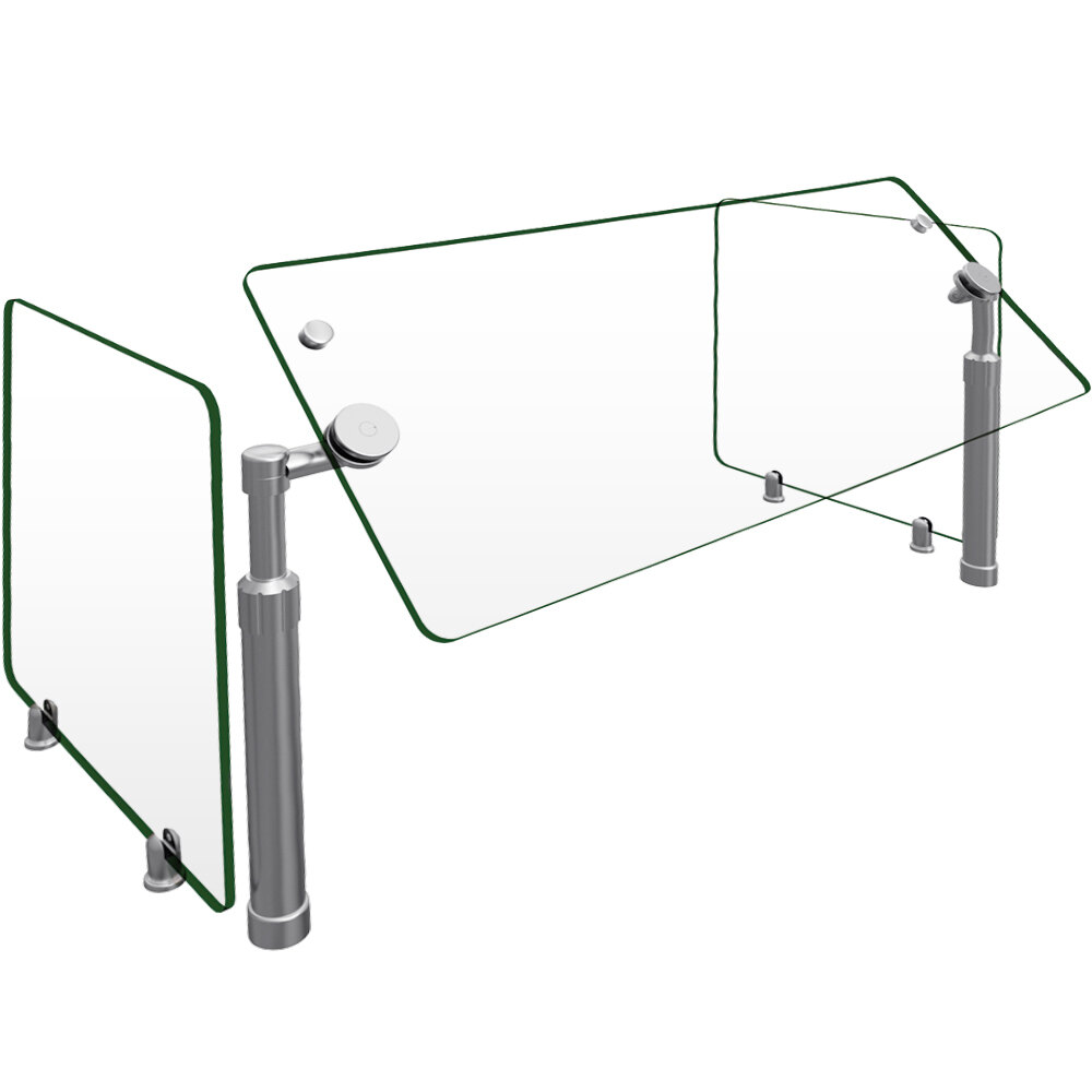 Hatco Flav-R-Shield 36" Adjustable Swivel Self Service Sneeze Guard ...