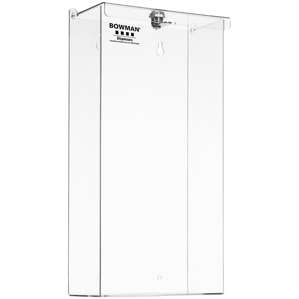 BOWMAN Dispensers PETG Plastic Wall Mount Locking Earloop and Tie Face ...