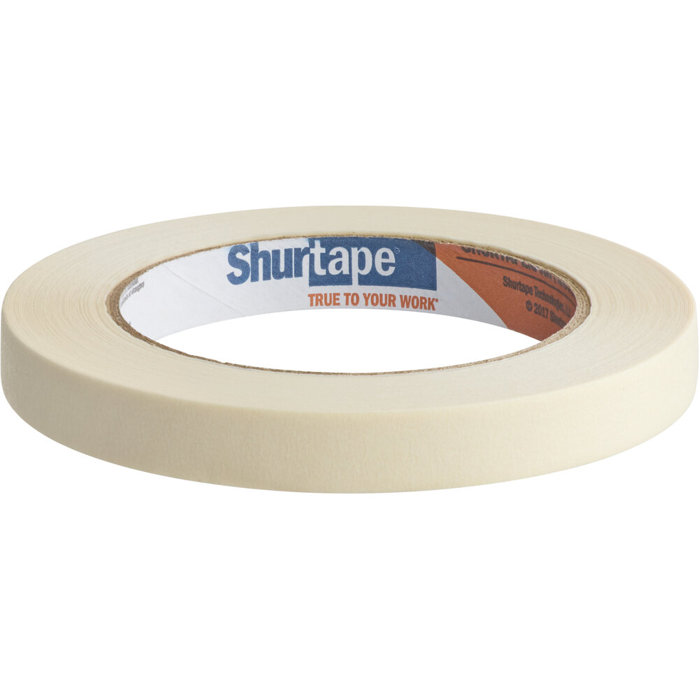 Shurtape CP 105 0.50" x 60 Yards Natural General Purpose Grade Masking Tape
