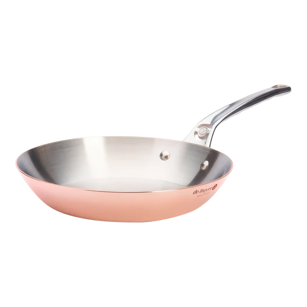 de Buyer Prima Matera 7 7/8" Induction Ready Copper Fry Pan 6224.20