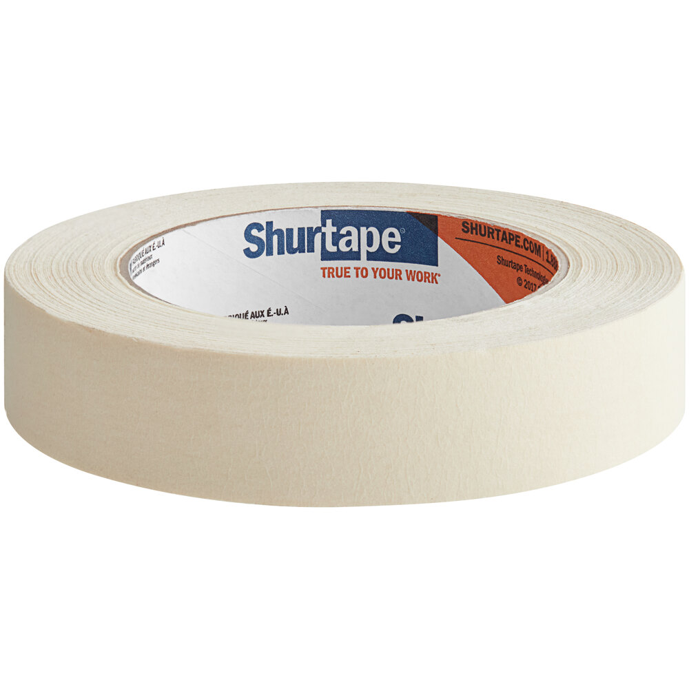 Shurtape CP 101 1" x 60 Yards Natural General Purpose Grade Masking Tape