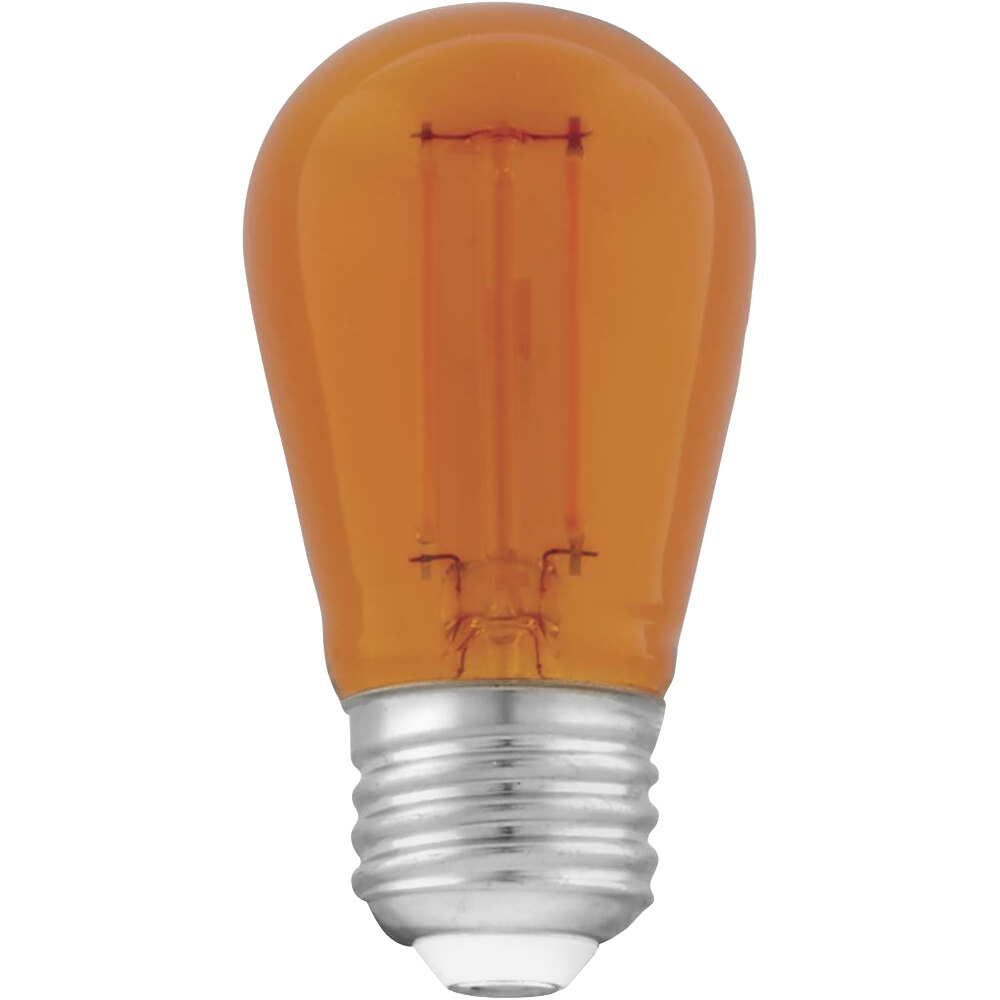 Orange S14 Replacement Bulb for LED String Lights - 120V, 1W - 4/Pack
