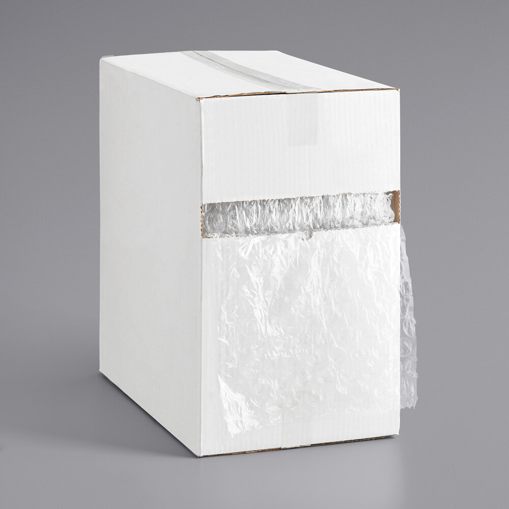 Lavex 12" x 100' Large 1/2" Bubble Packaging Dispenser Box