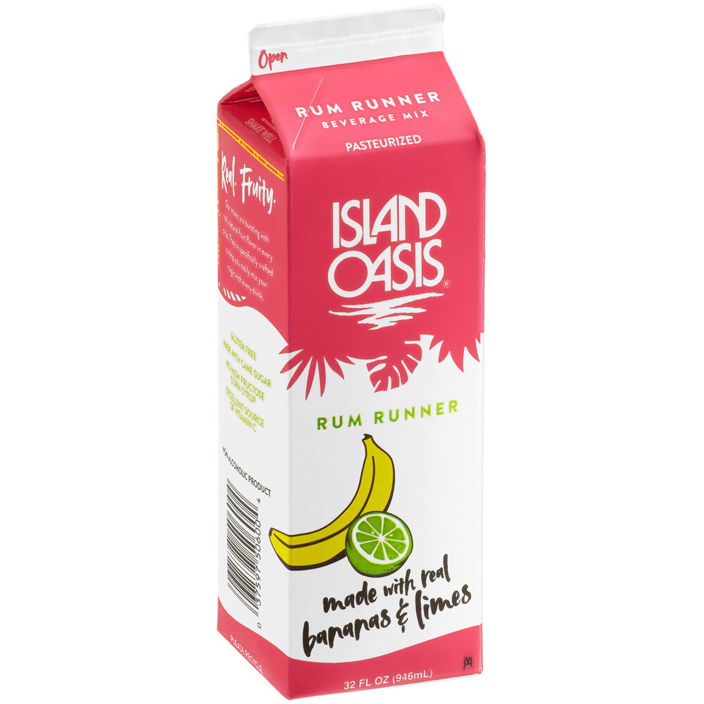 Island Oasis Rum Runner Frozen Beverage Mix 32 fl. oz. - 12/Case