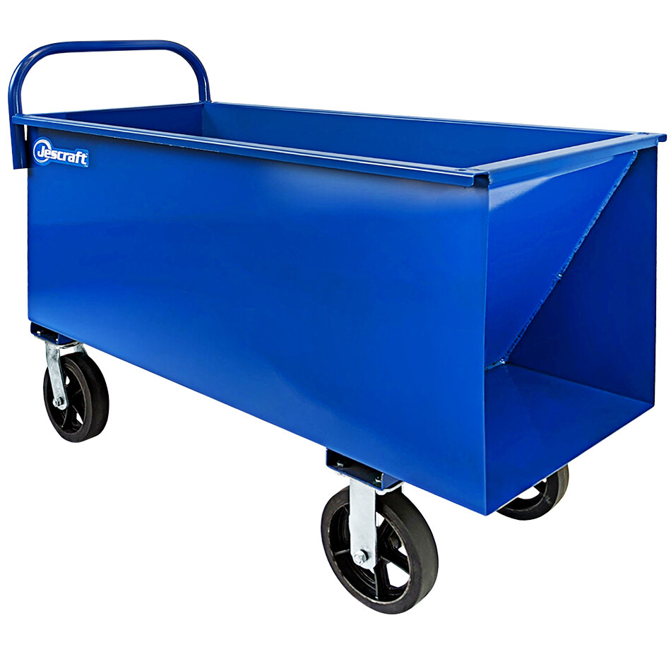 Jescraft .39 Cubic Yard Heavy-Duty 12 Gauge Steel Concrete Cart with 8 ...