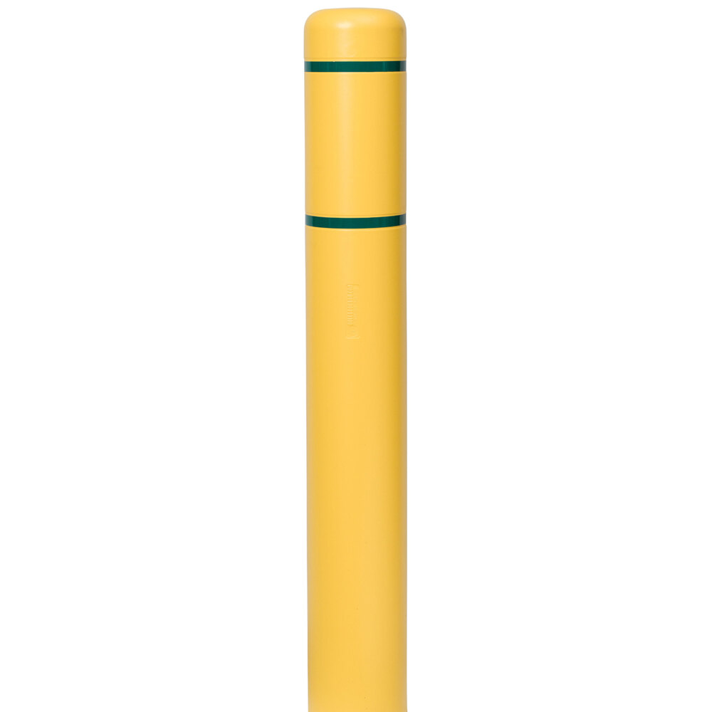 Innoplast BollardGard 7 1/8" x 52" Yellow Bollard Cover with Green ...