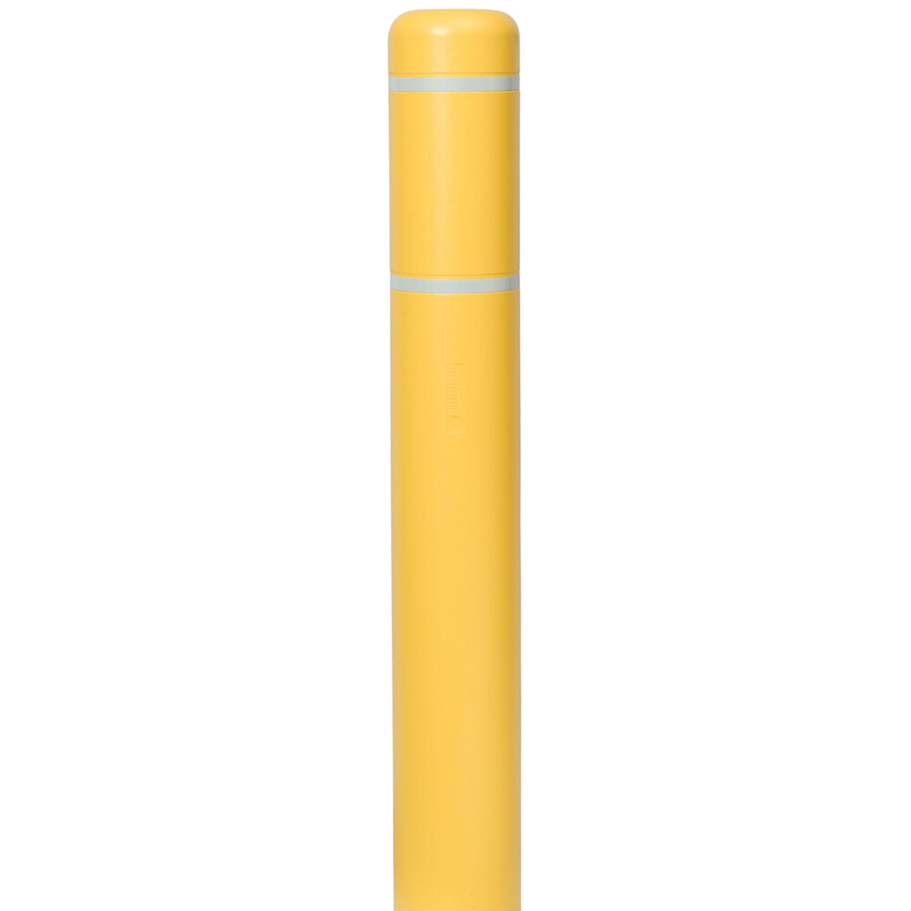 Innoplast BollardGard 7 1/8" x 72" Yellow Bollard Cover with White ...