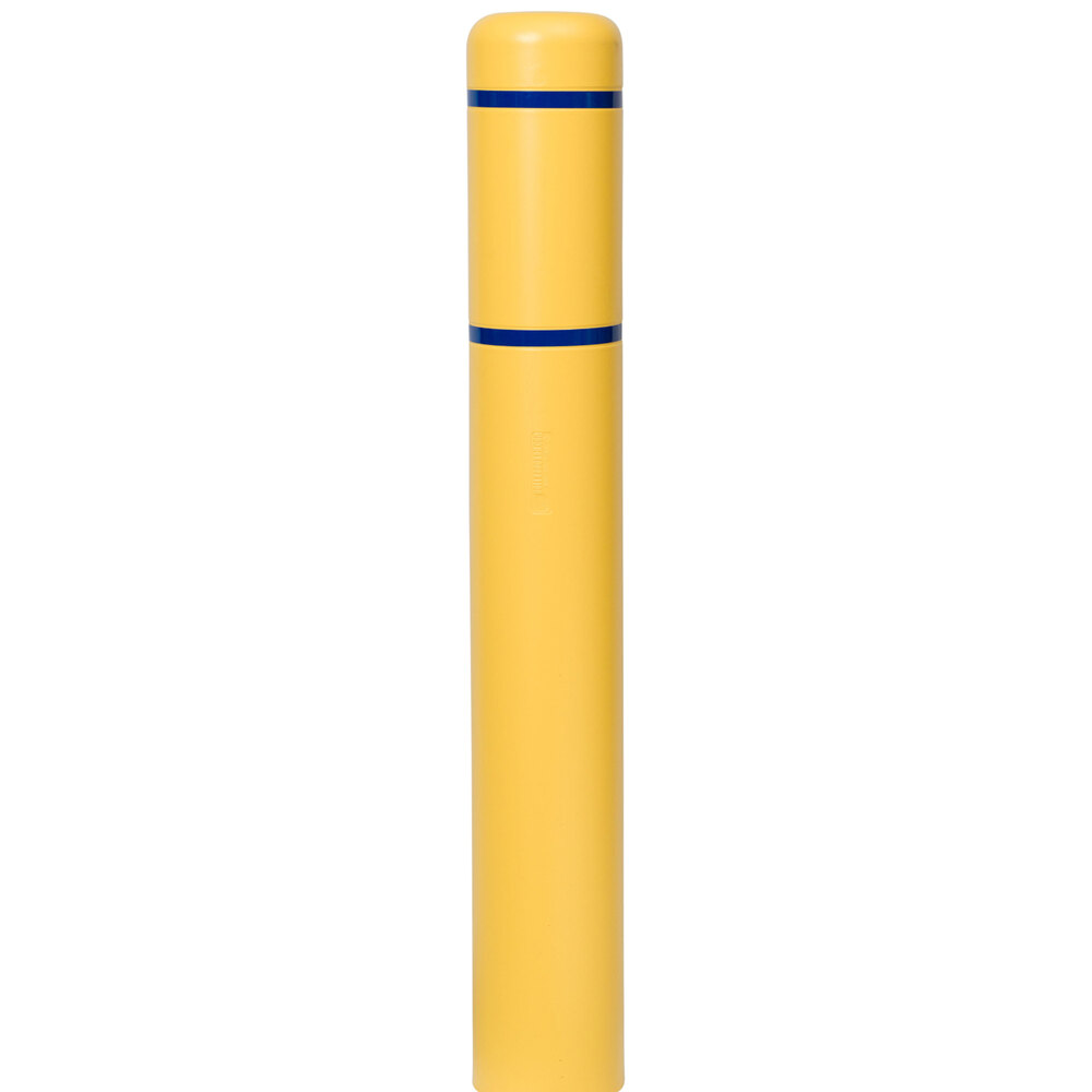 Innoplast BollardGard 7 1/8" x 72" Yellow Bollard Cover with Blue ...