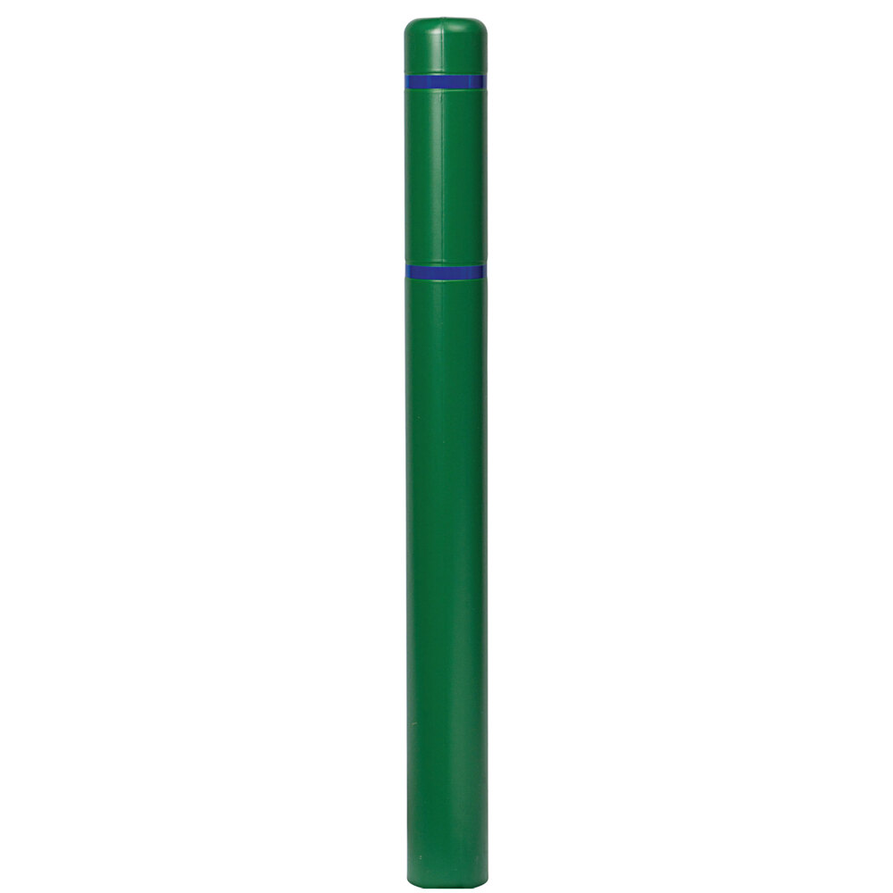 Innoplast BollardGard 4 11/16" x 52" Green Bollard Cover with Blue ...