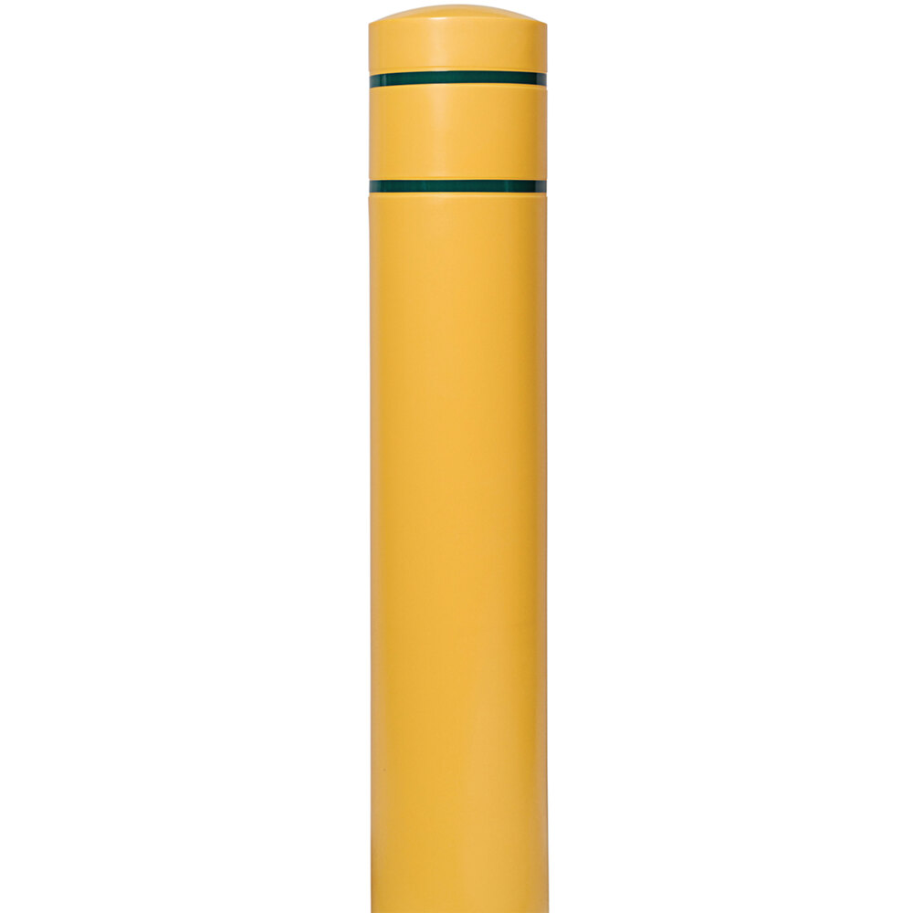 Innoplast BollardGard 11 1/8" x 60" Yellow Bollard Cover with Green ...