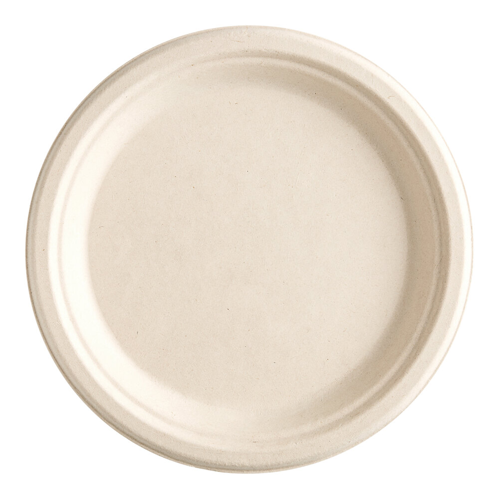 EcoChoice 9" Natural Plant Fiber Plate - 500/Case