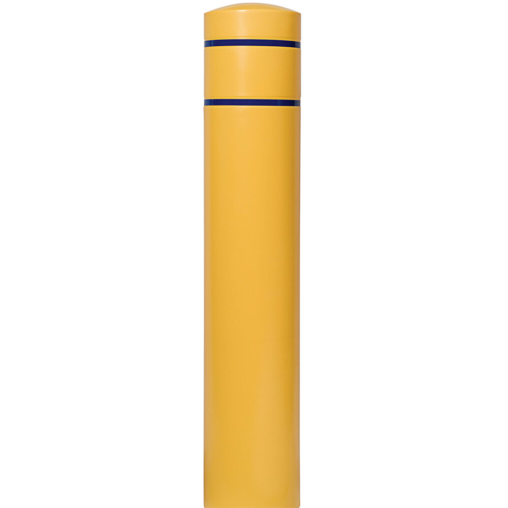 Innoplast BollardGard 11 1/8" x 60" Yellow Bollard Cover with Blue ...