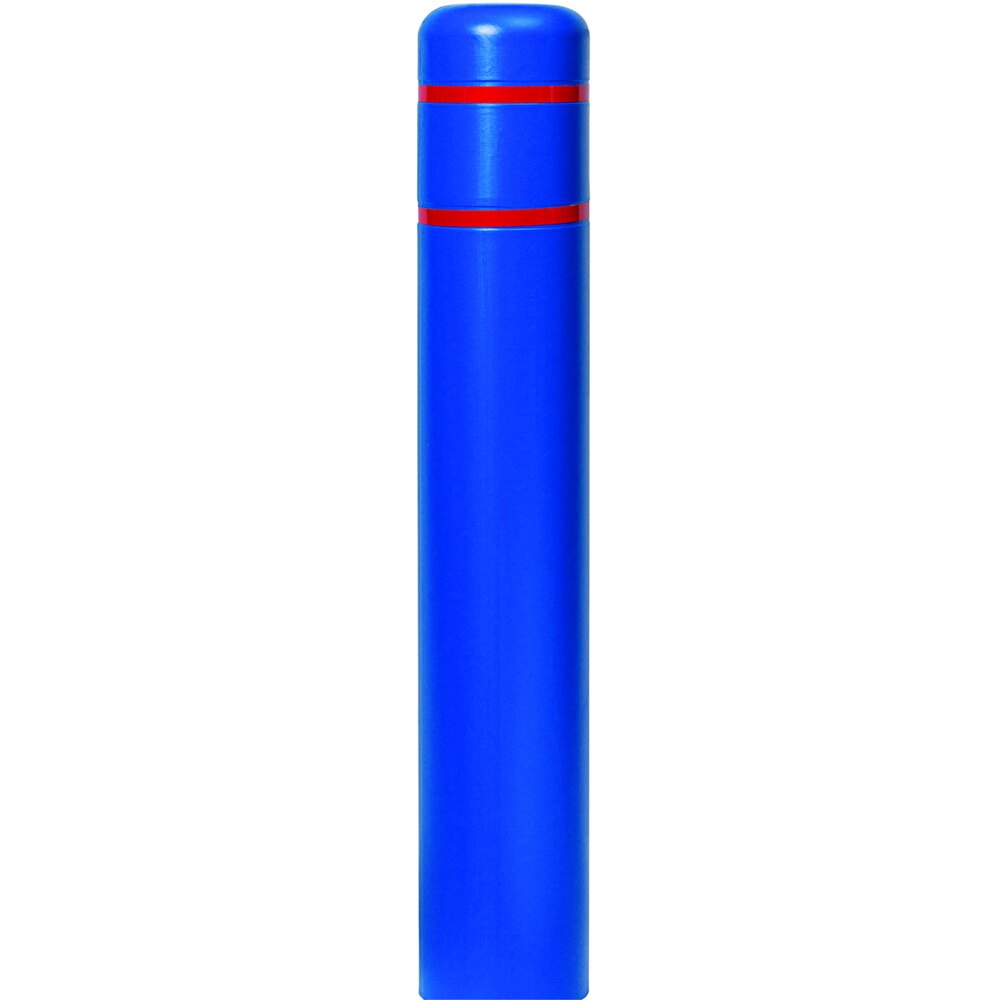 Innoplast BollardGard 9 1/8" x 72" Blue Bollard Cover with Red ...