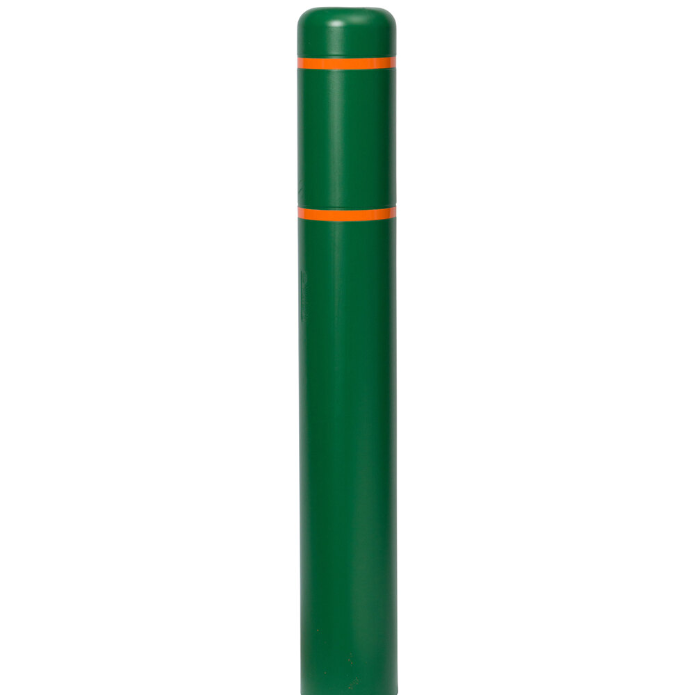 Innoplast BollardGard 7 1/8" x 52" Green Bollard Cover with Orange ...