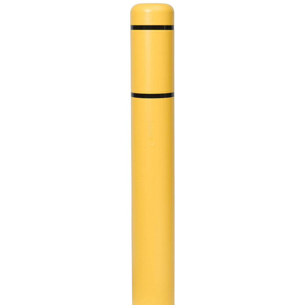 Innoplast BollardGard 7 1/8" x 52" Yellow Bollard Cover with Black ...