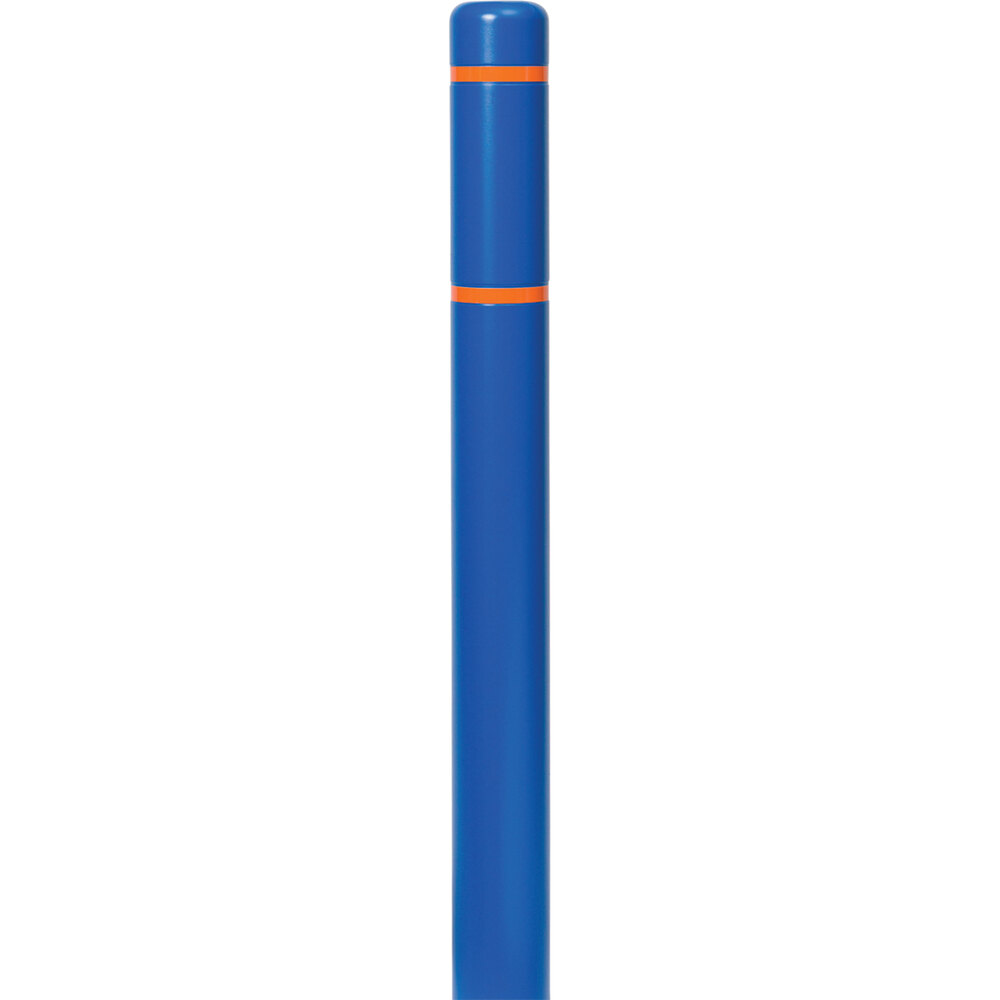 Innoplast BollardGard 4 11/16" x 52" Blue Bollard Cover with Orange ...