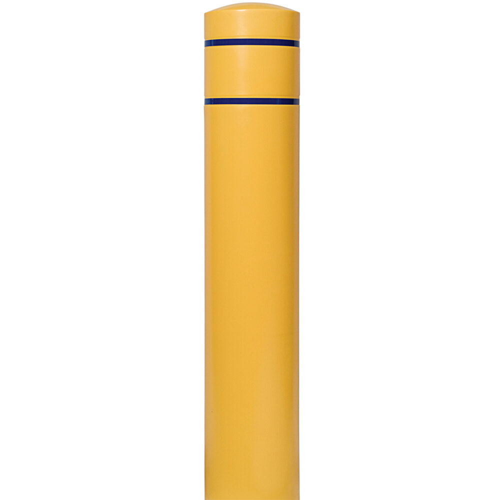 Innoplast BollardGard 13 3/16" x 60" Yellow Bollard Cover with Blue ...
