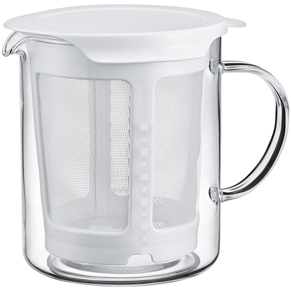 Hario 20 oz. Glass Dashi Pot / Teapot with Mesh Infuser DP-600-W