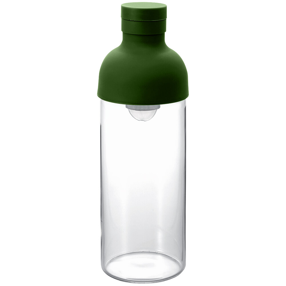 Hario Filter-in Bottle 10 oz. Olive Green Glass Cold Brew Tea Infuser ...
