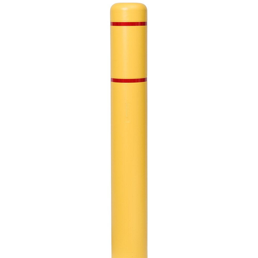 Innoplast BollardGard 7 1/8" x 60" Yellow Bollard Cover with Red ...