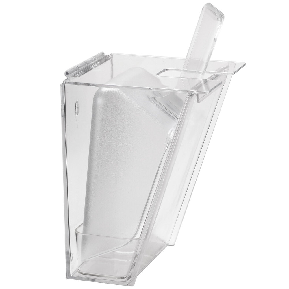 Cal-Mil 793 Wall Mount Scoop Holder with 2 Qt. Scoop and Drip Tray