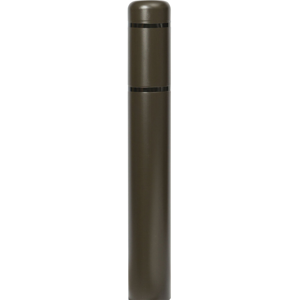 Innoplast BollardGard 7 1/8" x 52" Brown Bollard Cover with Black ...