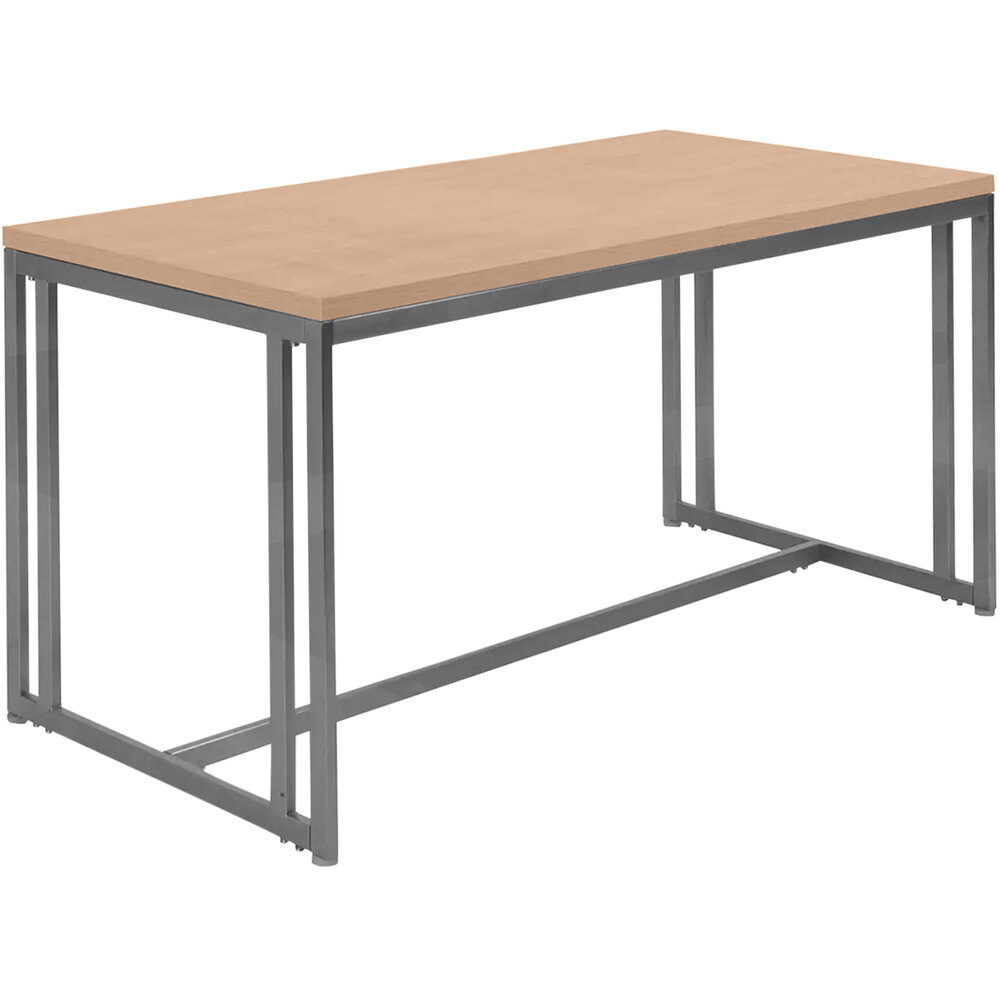 Econoco 24" x 48" x 24" Boutique Series Nesting Table with Maple Tone Top