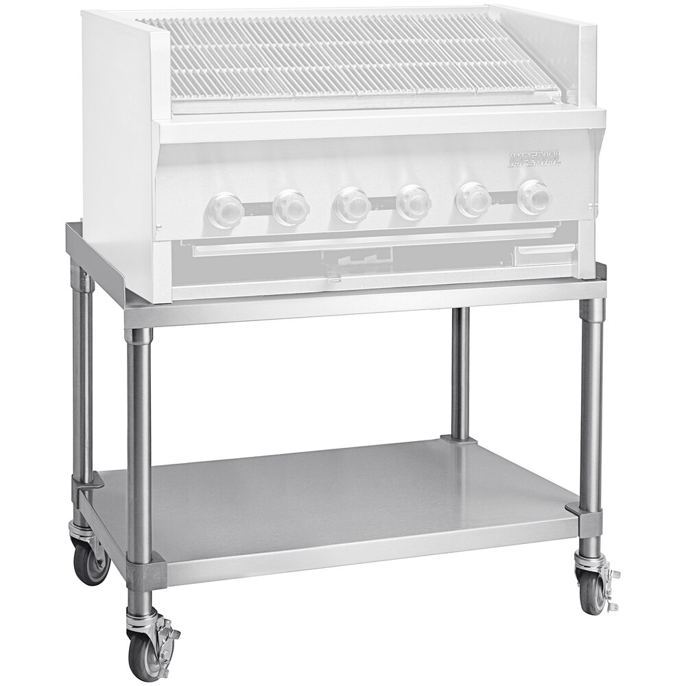 Imperial Range IABT-36 Stainless Steel Stand for 36" Steakhouse Broiler