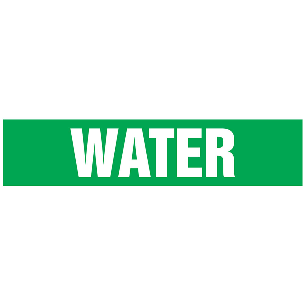 Accuform Snap Tite Water Pipe Marker for 3 1/4" to 5" Diameter Pipes ...