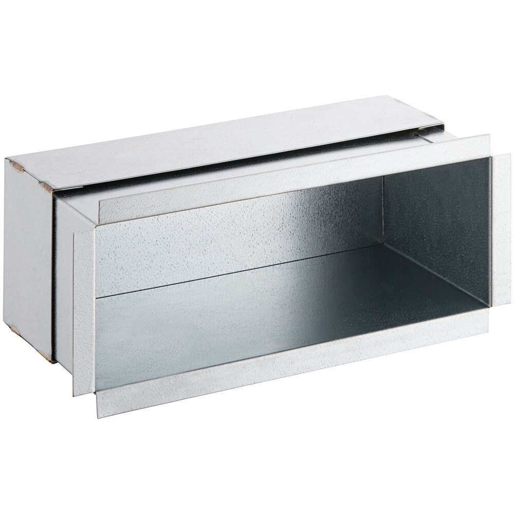 Micro Matic SB490L Galvanized Steel 14" x 7" x 5" Long Sleeve Shadow Box