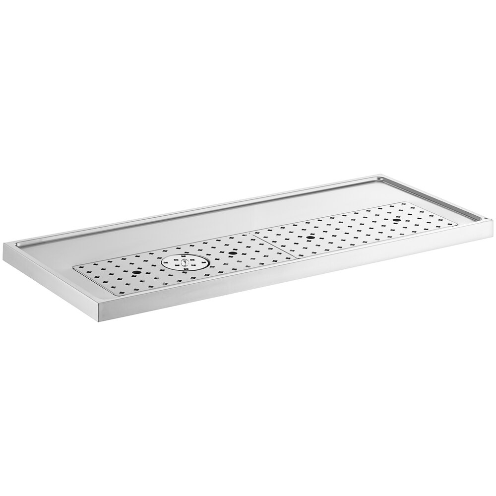 Micro Matic DP-1610 51" x 20" Stainless Steel Platform Drip Tray with ...