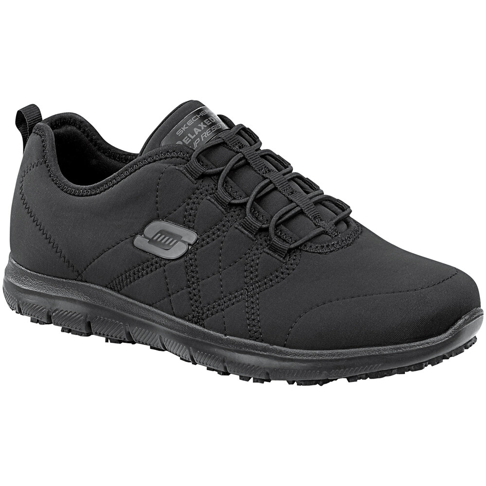 Skechers Alex Women's 9 Medium Width Black Soft Toe Non-Slip Athletic ...