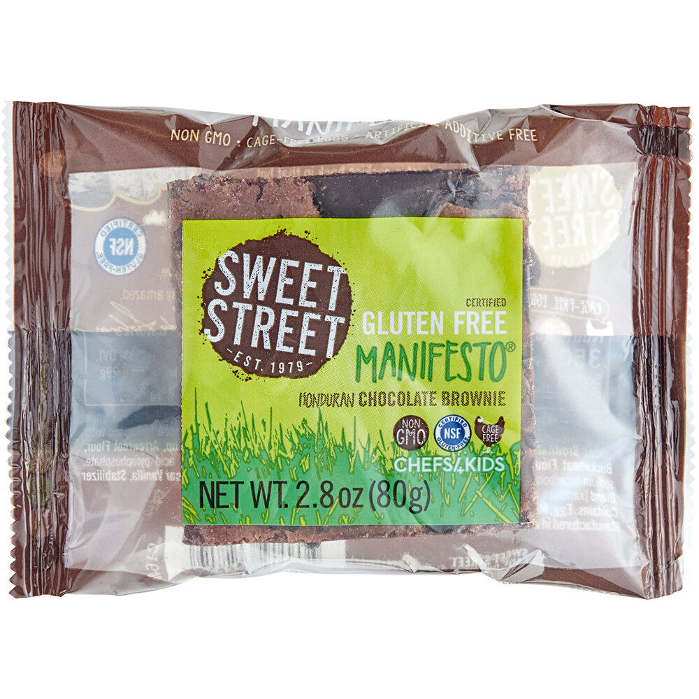 Sweet Street Desserts Frozen Gluten-Free Honduran Chocolate Brownie 2.8 ...