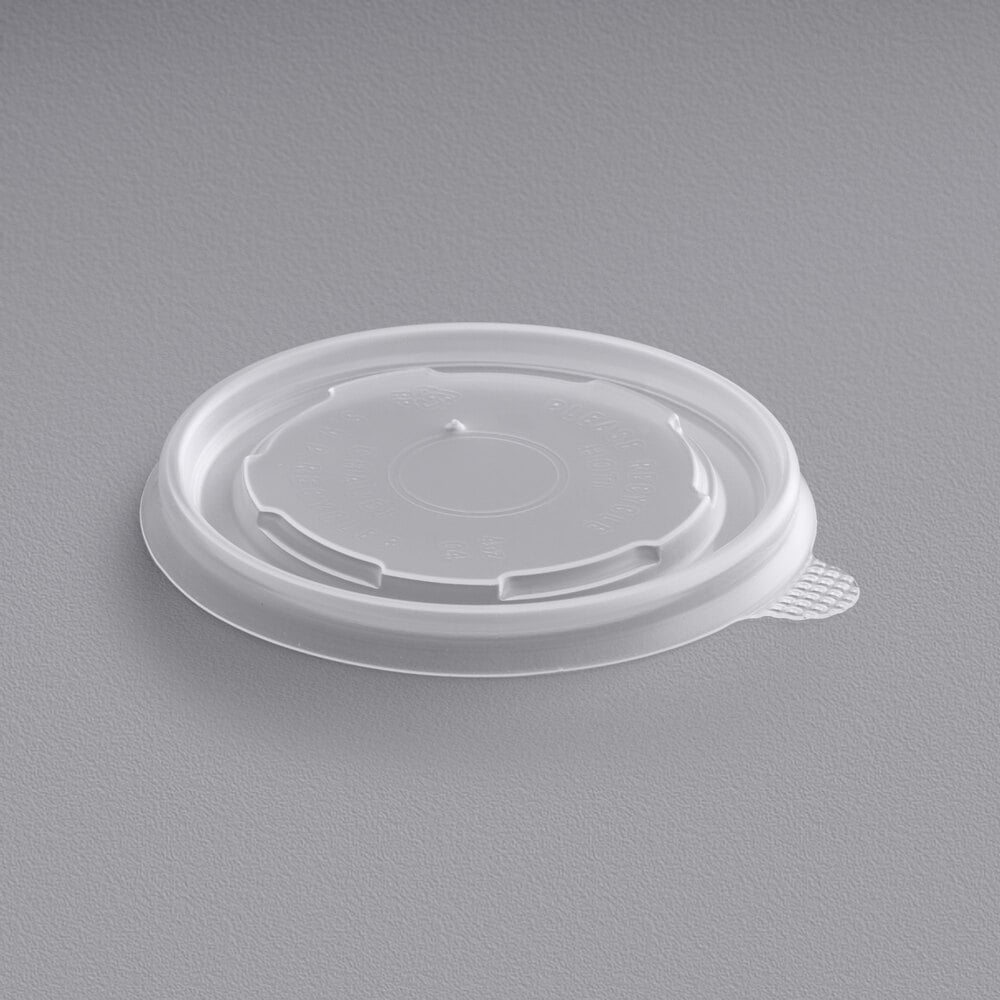 Choice 4 oz. Round Polypropylene Take-Out Lid - 1,000/Case