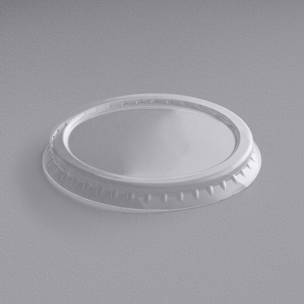 Choice 4 oz. Round PET Take-Out Lid - 1,000/Case