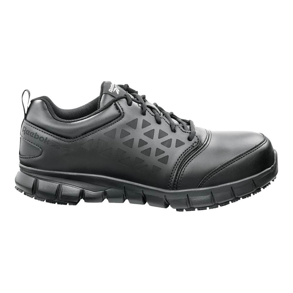 Reebok Work Sublite Men's 9 Medium Width Black Composite Toe Non-Slip ...