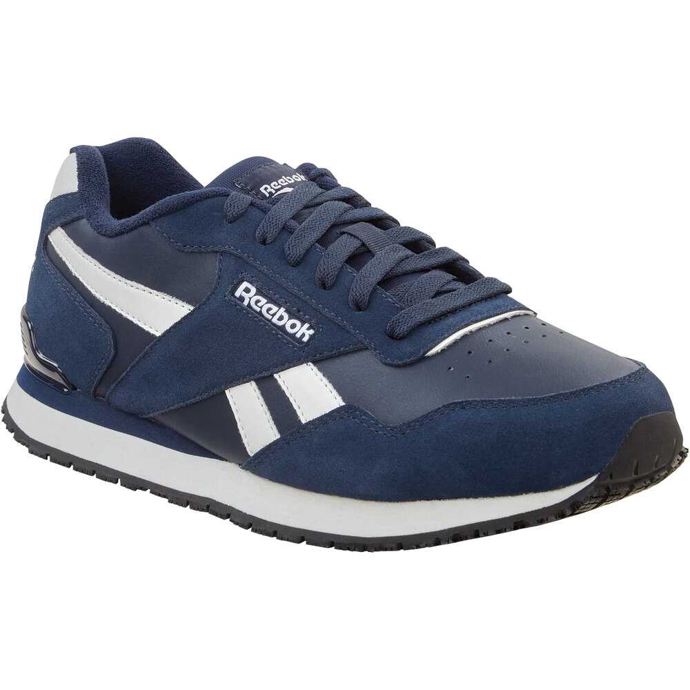 Reebok Work Harman Men's 8 Medium Width Retro Jogger Navy / White Soft ...