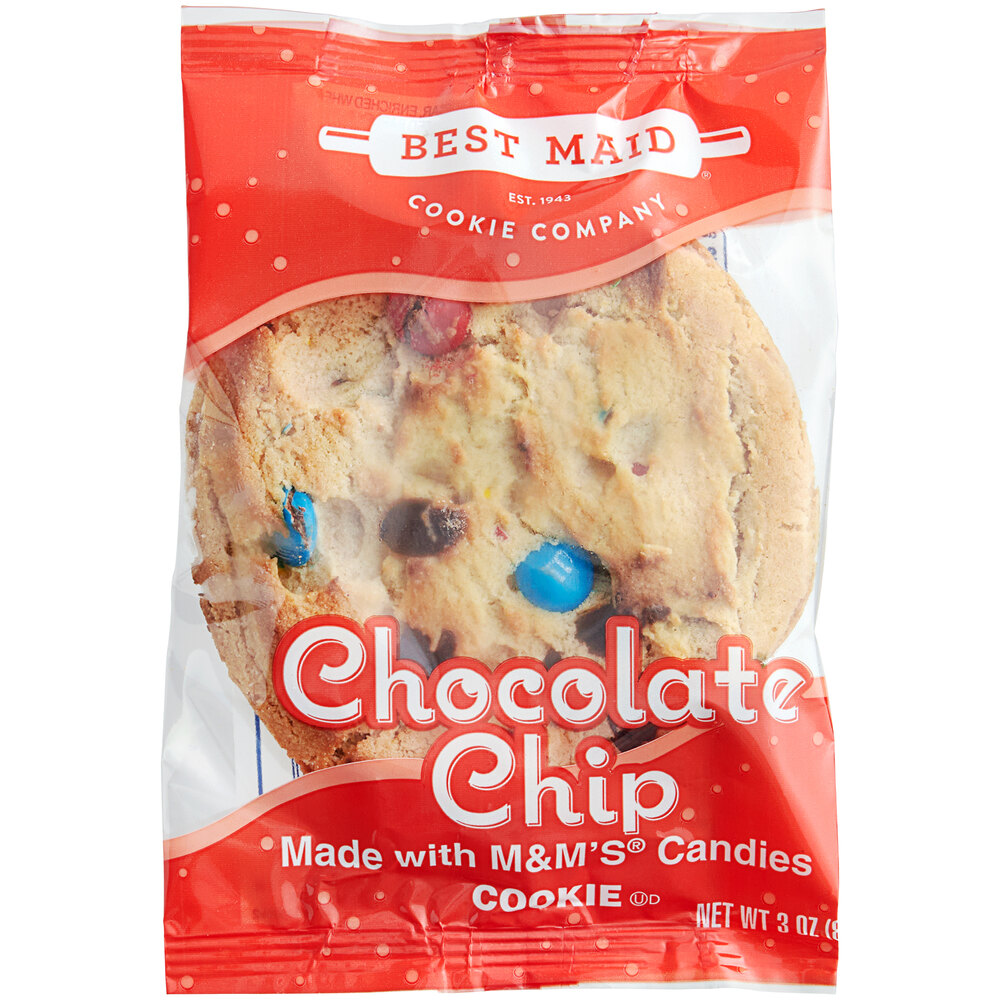 Best Maid Individually Wrapped Chocolate Chip Cookie with M&M's® 3 oz ...