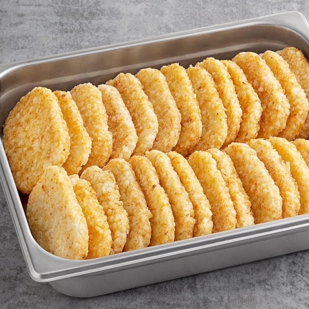 Simplot Hash Brown Rectangle Patties 5 lb. Bag - 6/Case