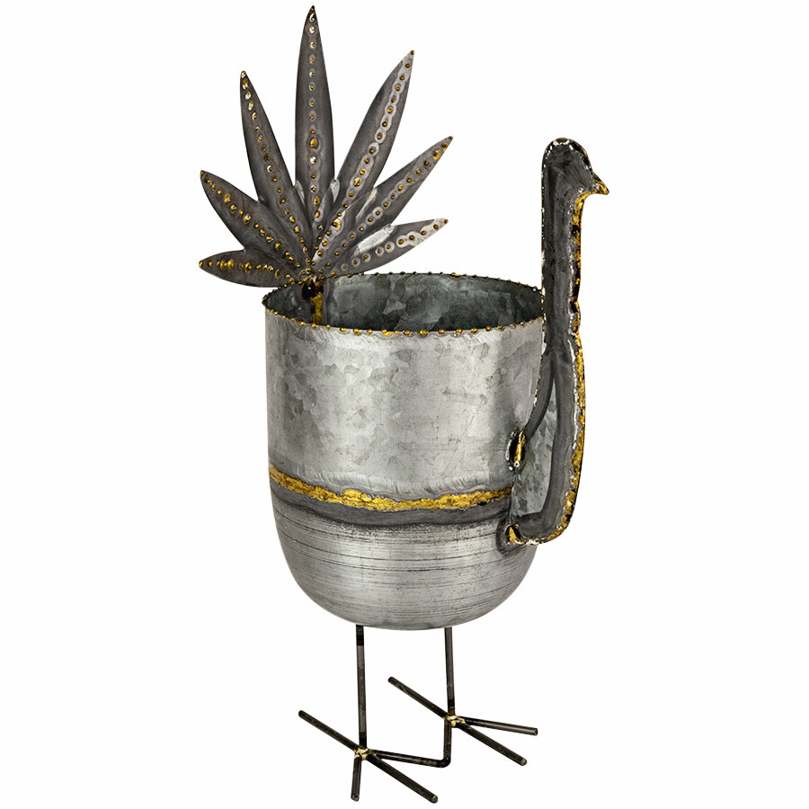 Kalalou Galvanized Metal Turkey Wine Cooler